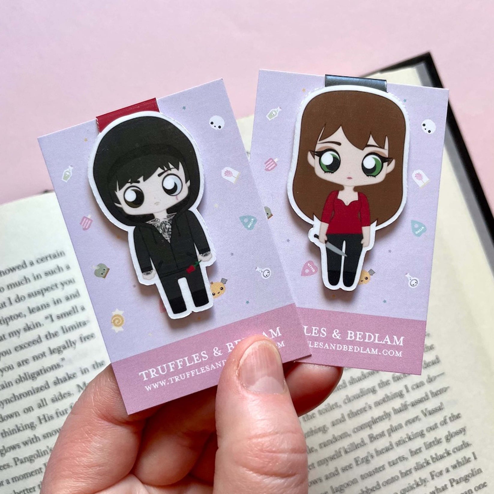 Cat & Mouse Adeline and Zade Magnetic Bookmarks – Truffles & Bedlam